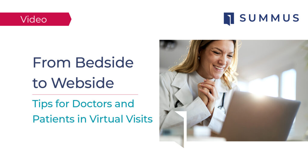 From Bedside to Webside: Tips for Doctors and Patients in Virtual ...